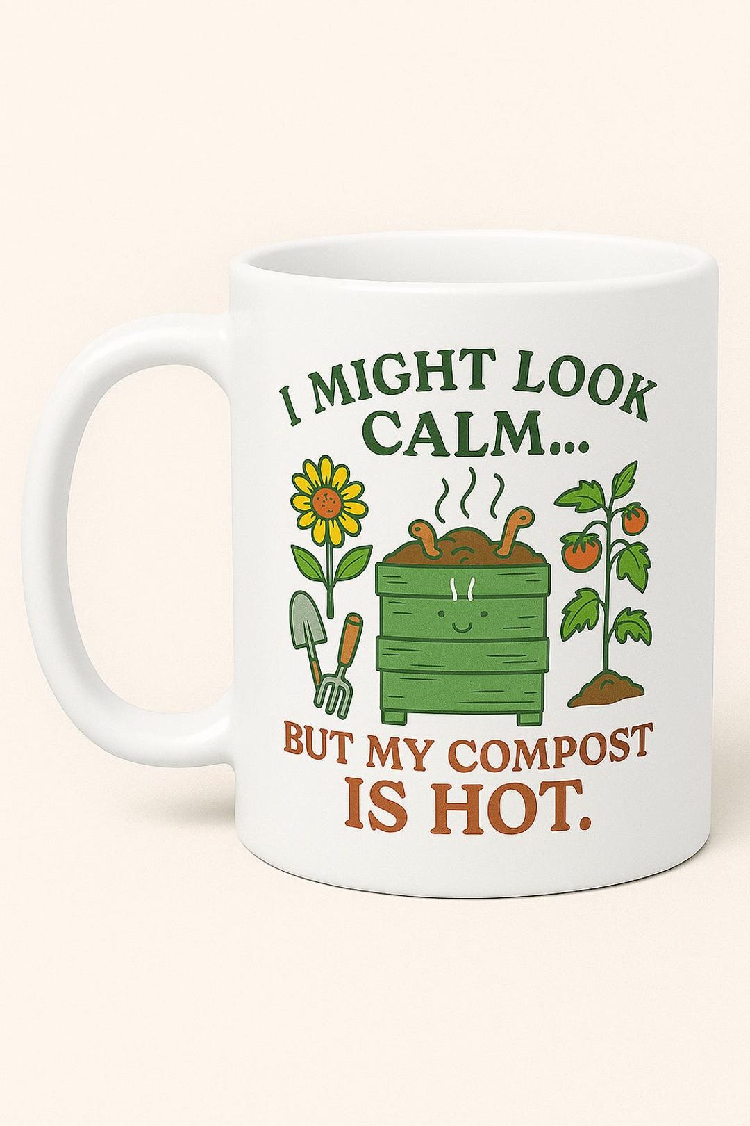 Funny Gardener Coffee Mug: Hot Compost Humor, Eco-friendly Gift - Etsy