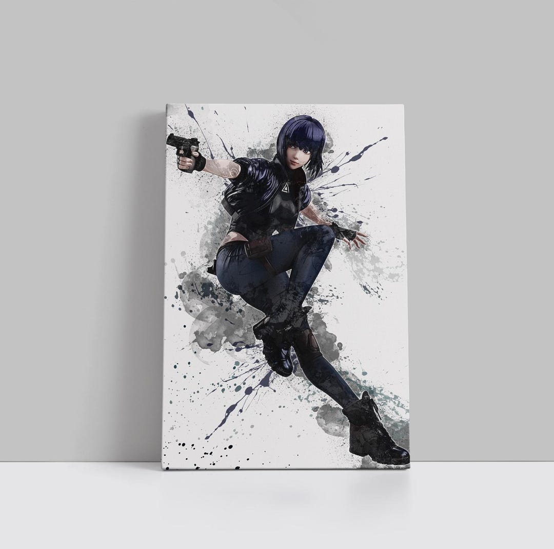 Motoko Kusanagi Canvas Major Motoko Anime Poster Wall Art Cartoon ...