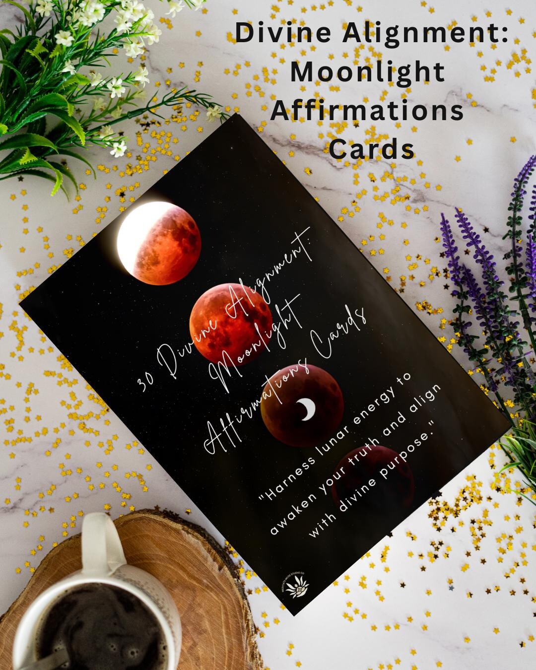 30 Moon Phase Affirmation Cards | Digital Printable Oracle Deck ...