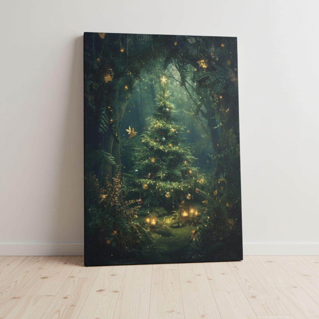 Frostveil Yule Tree | Magical Winter Relic, Fantasy Holiday Evergreen ...