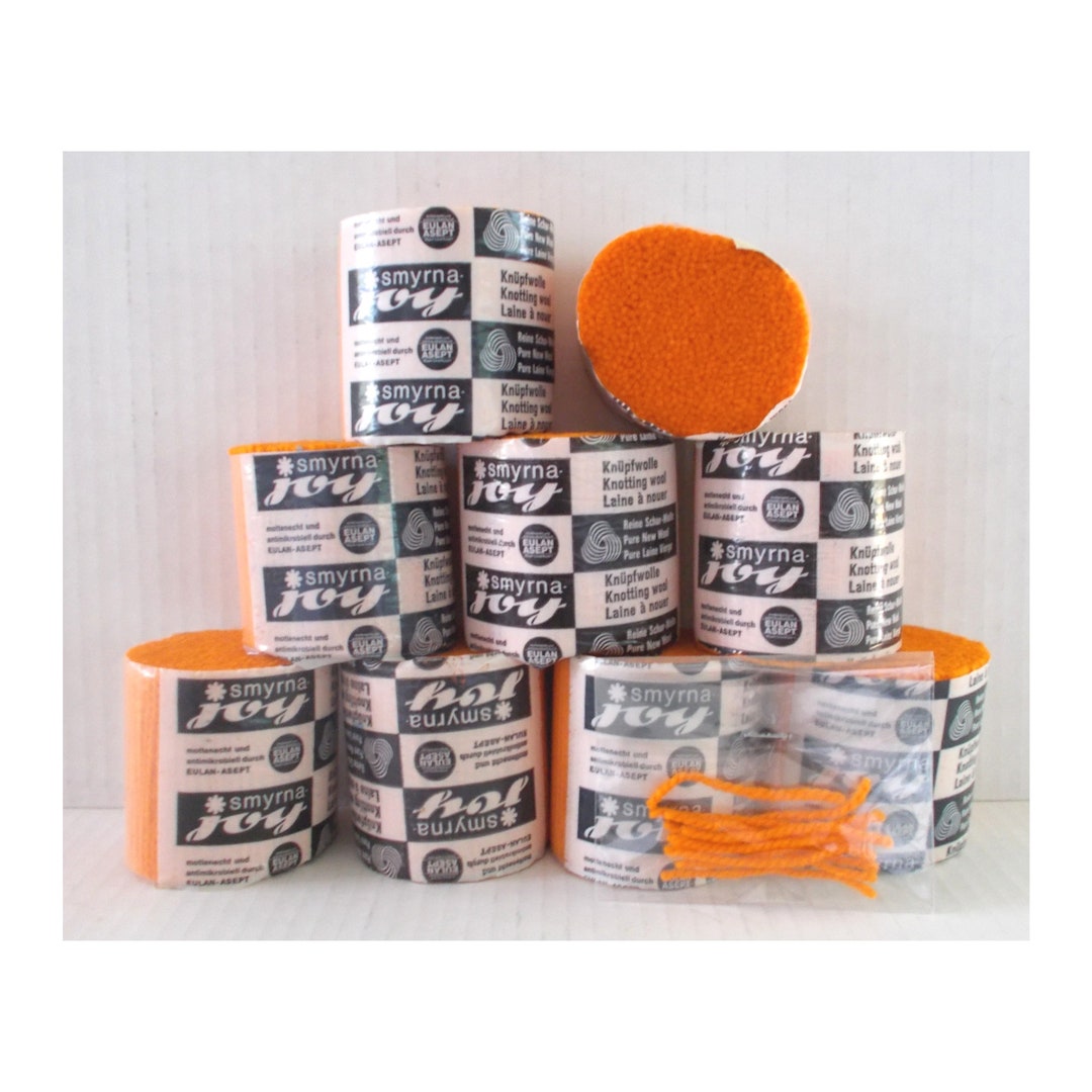 Smyrna Joy Pre-cut 2.5” Mothproof Wool Latch Hook Yarn — Orange - Etsy