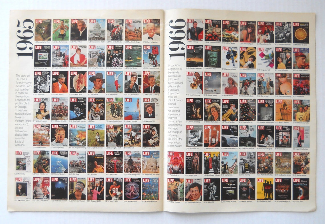 LIFE Magazine 2000 Covers 1936 to 1988 - Etsy