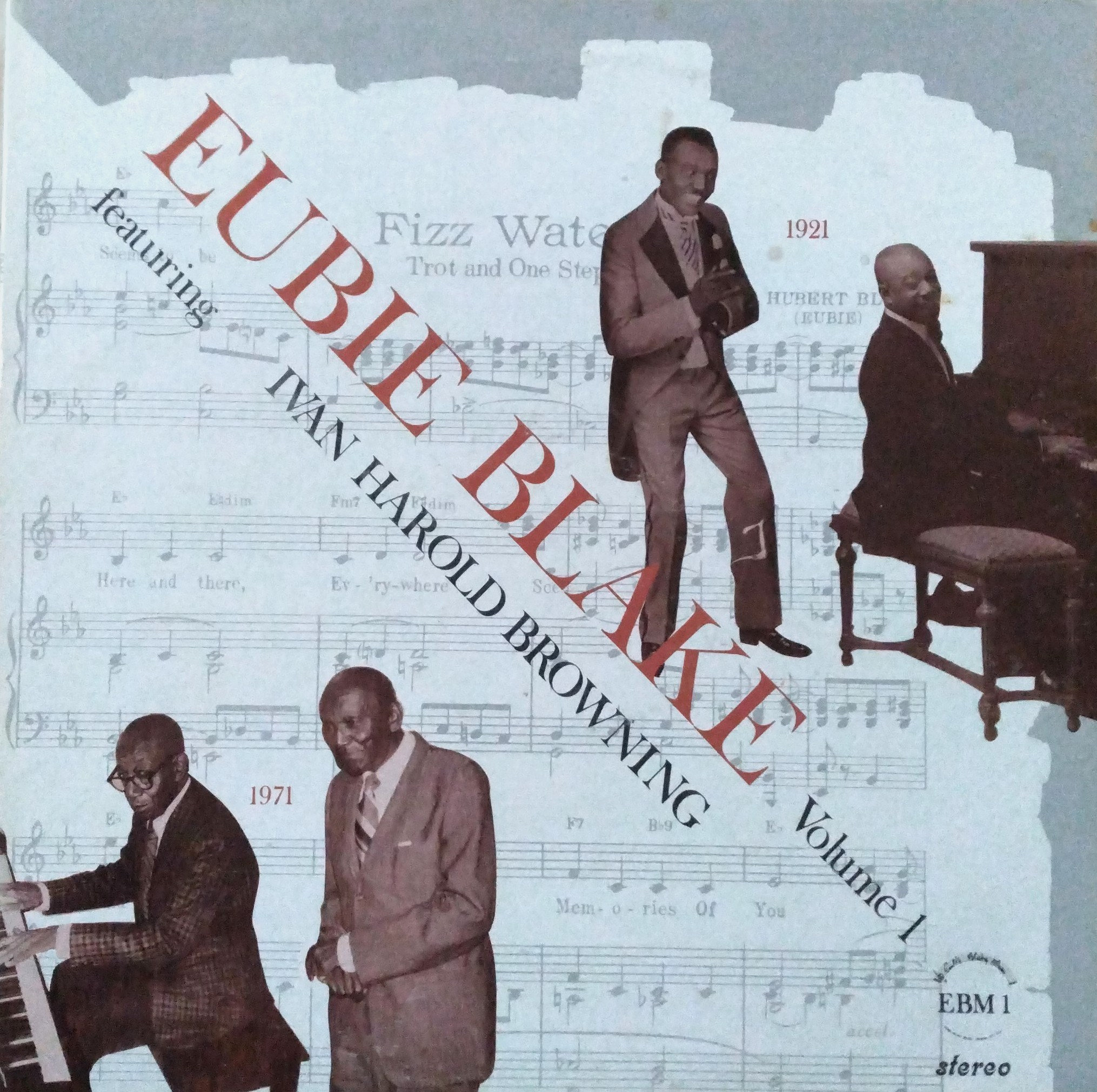 EUBIE BLAKE Volume 1 Featuring Ivan Harold Browning Eubie - Etsy