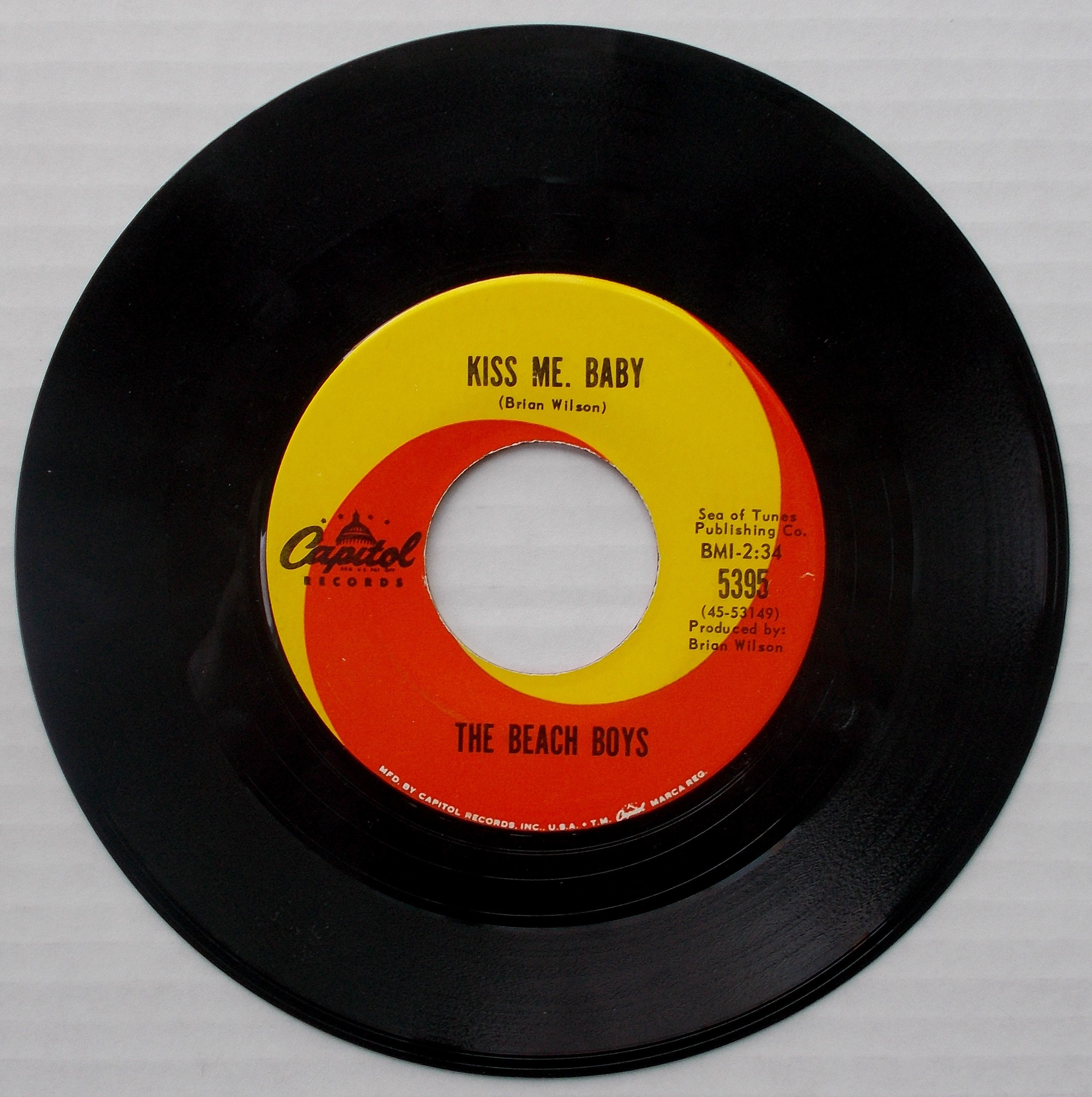 THE BEACH BOYS • 7" Vinyl • Help Me, Rhonda & Kiss Me, Baby • Capitol ...