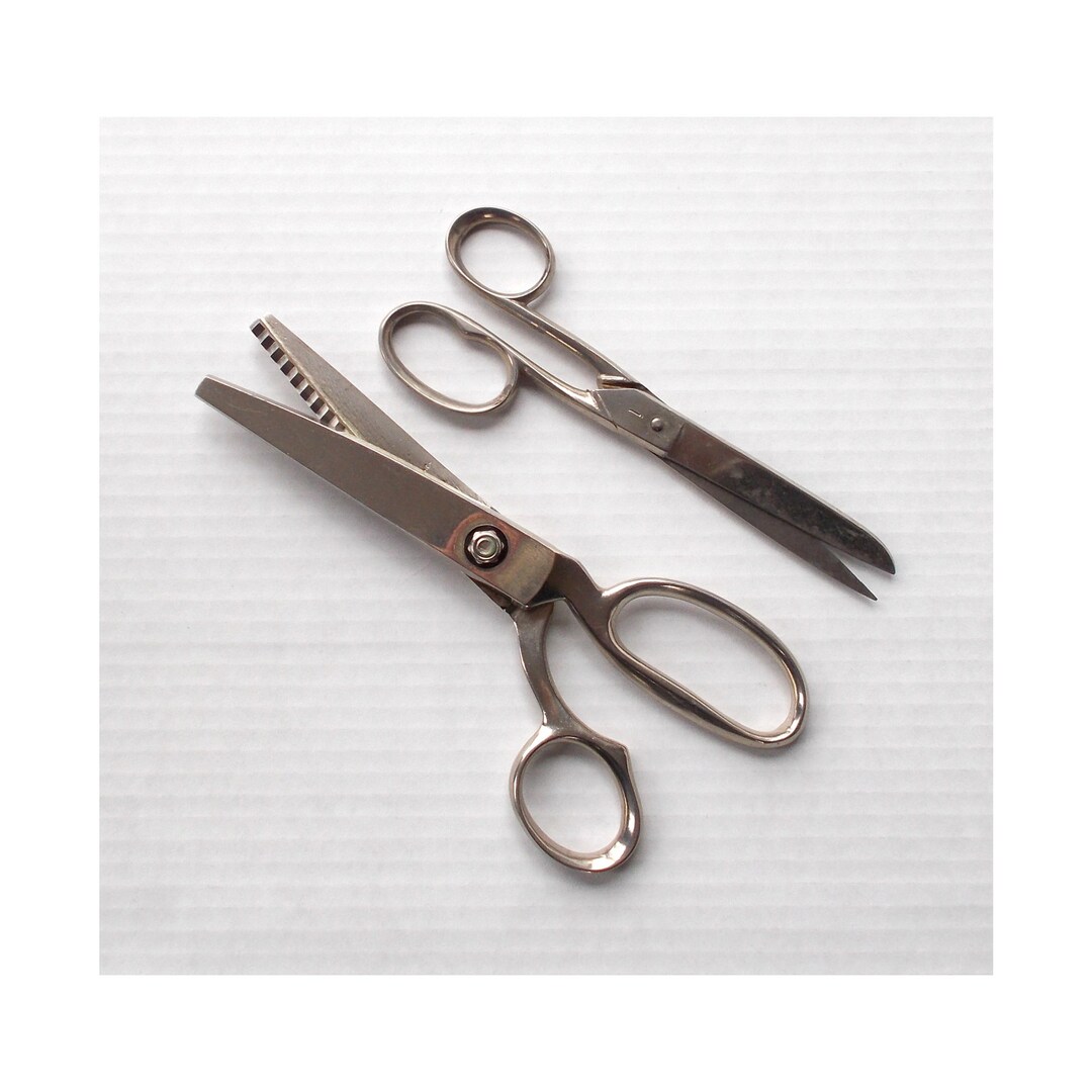 1960's Hoffritz M 8" Pinking Shears & Hoffritz 7" Standard Scissor ...