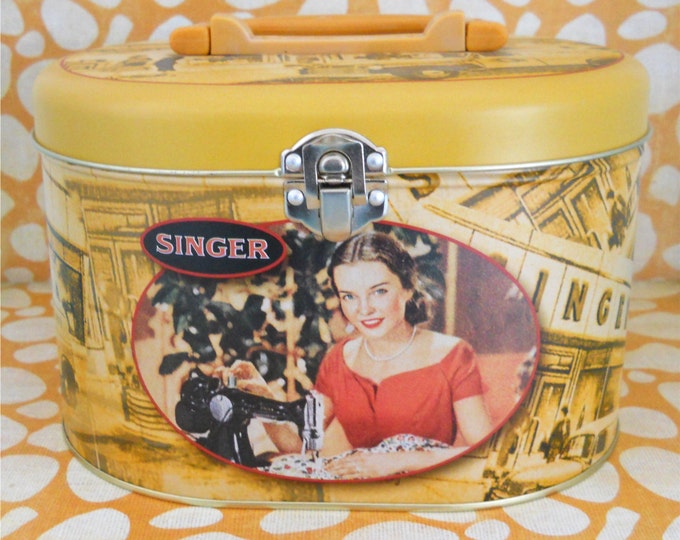 Singer Sewing Machine Tin - Etsy