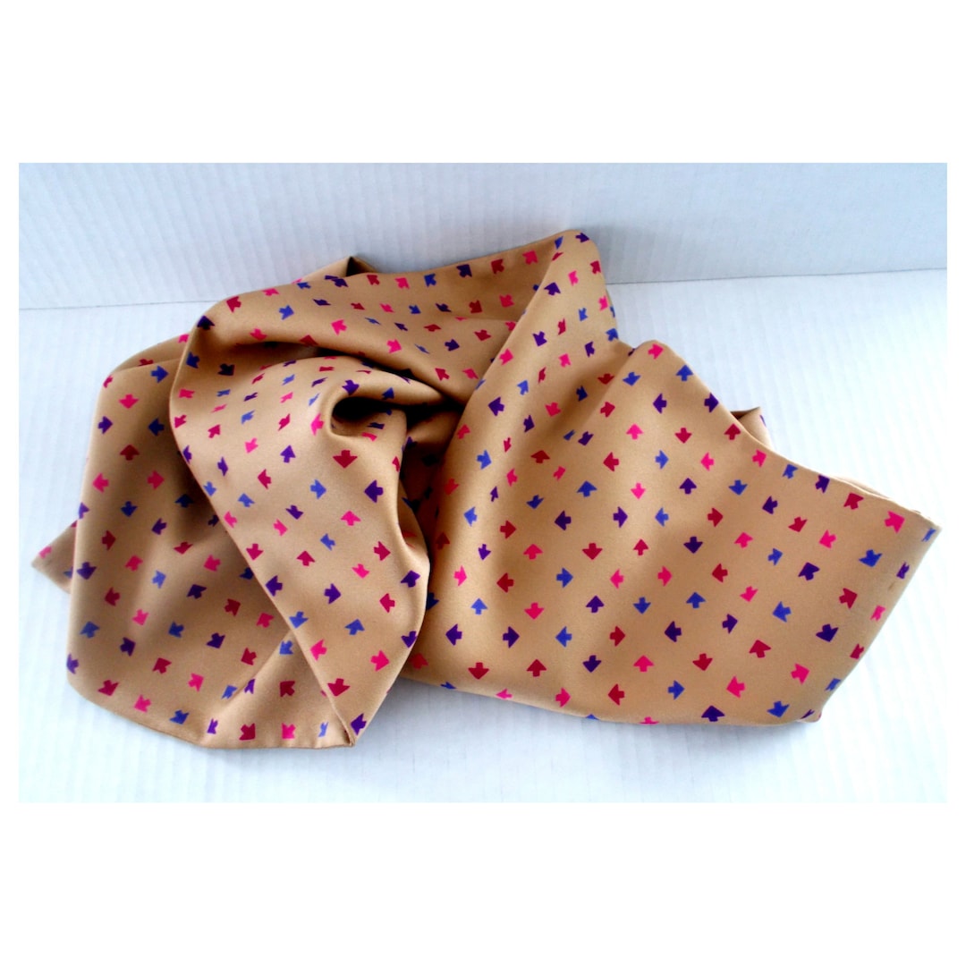 Arrow Motif Fabric Scarf • 44.5" Long X 8" Wide - Etsy