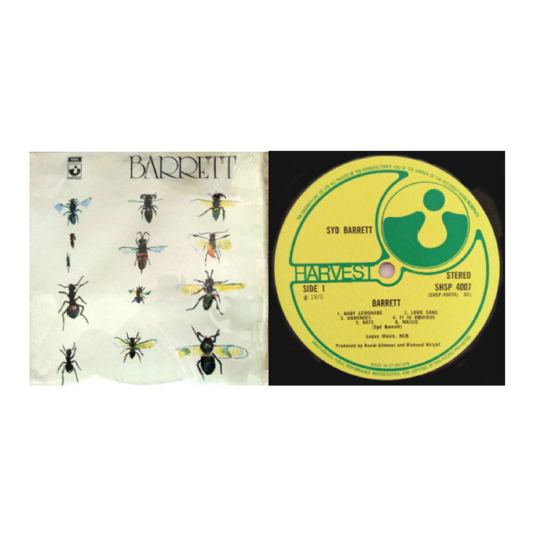 Syd Barrett "barrett" EMI / Harvest Records 1st Pressing Lamanated ...
