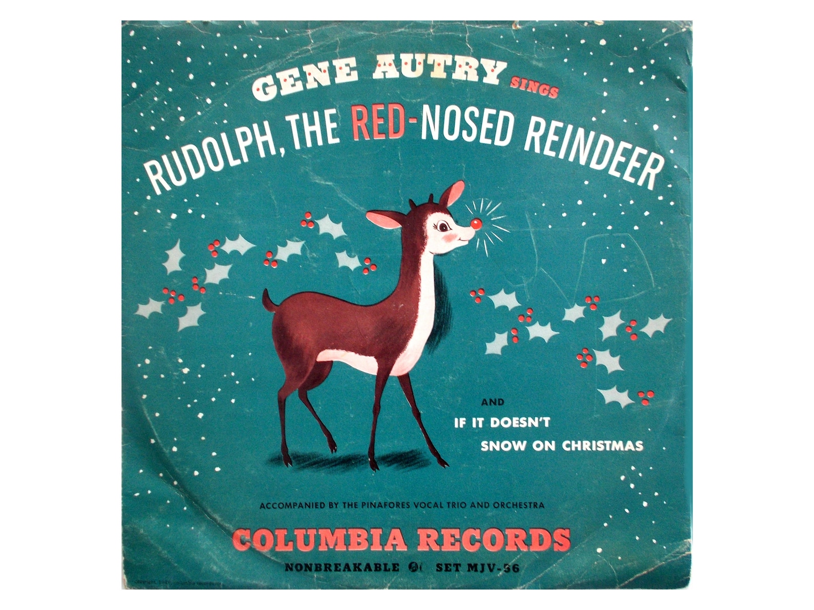 Rare 10 78 RPM Original Release Gene Autry Sings Rudolph the Red-nosed ...