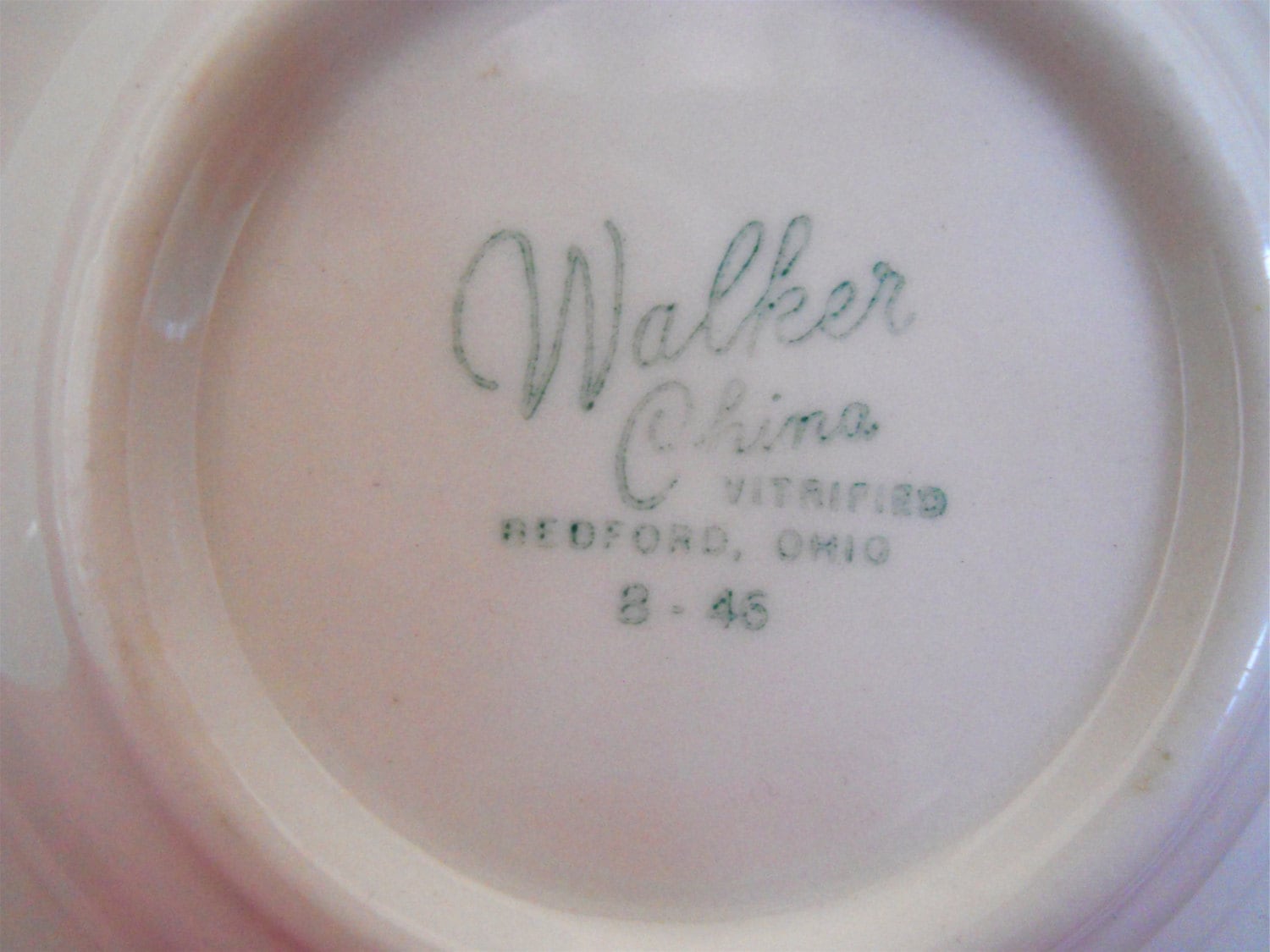 1968 Walker Company Vitrified China Hotel Ware Ashtray - Etsy