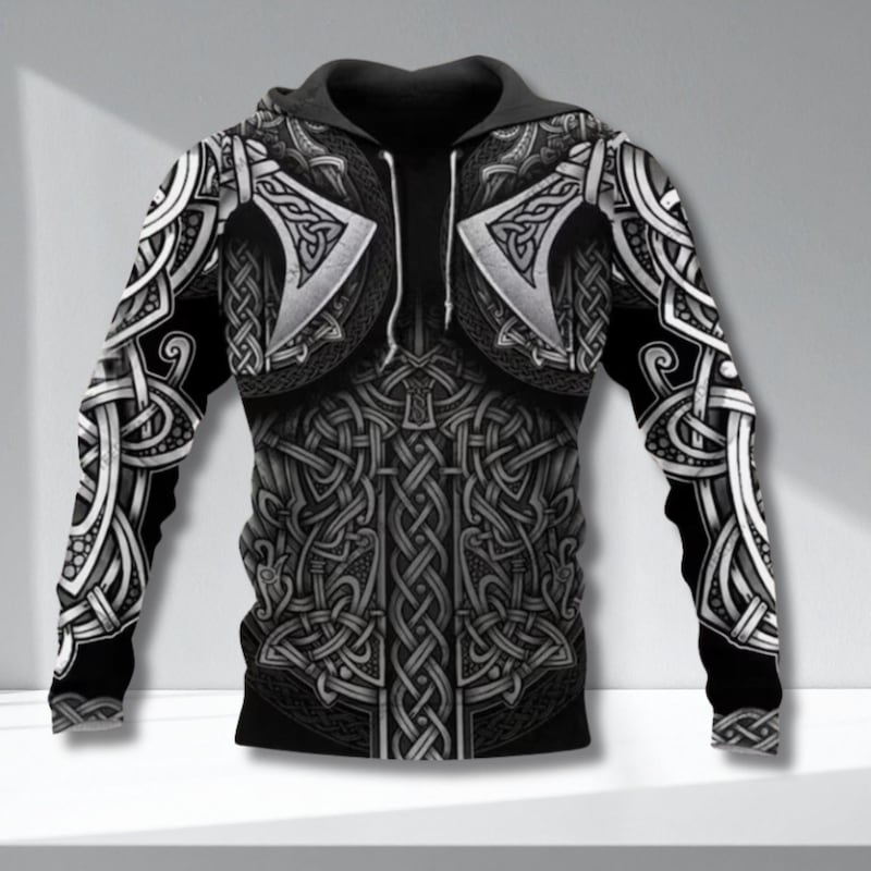 Viking Armor Hoodie - Etsy