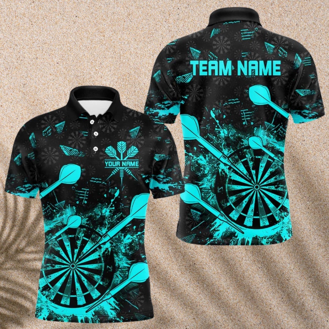 Darts Team Polo Shirt Custom Name Dartboard Sports Pub Game Tee - Etsy