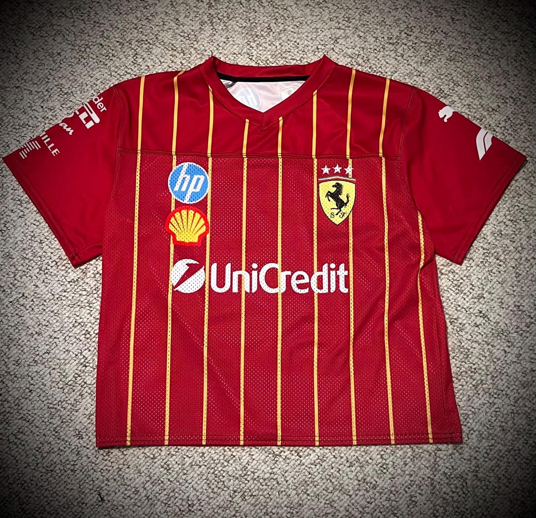 Charles Leclerc Football Jersey CL16 | Ferrari Red Inspired Shirt ...