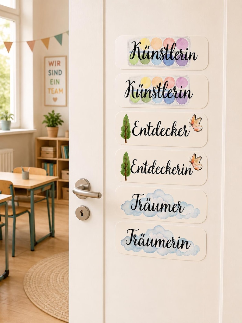 Printable Door Signs for Kids' Rooms | 22 Watercolor Door Signs ...