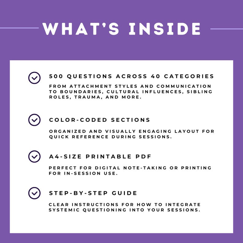 Systemic Family Therapy Questions – 500 Thoughtful Prompts (PDF Guide ...
