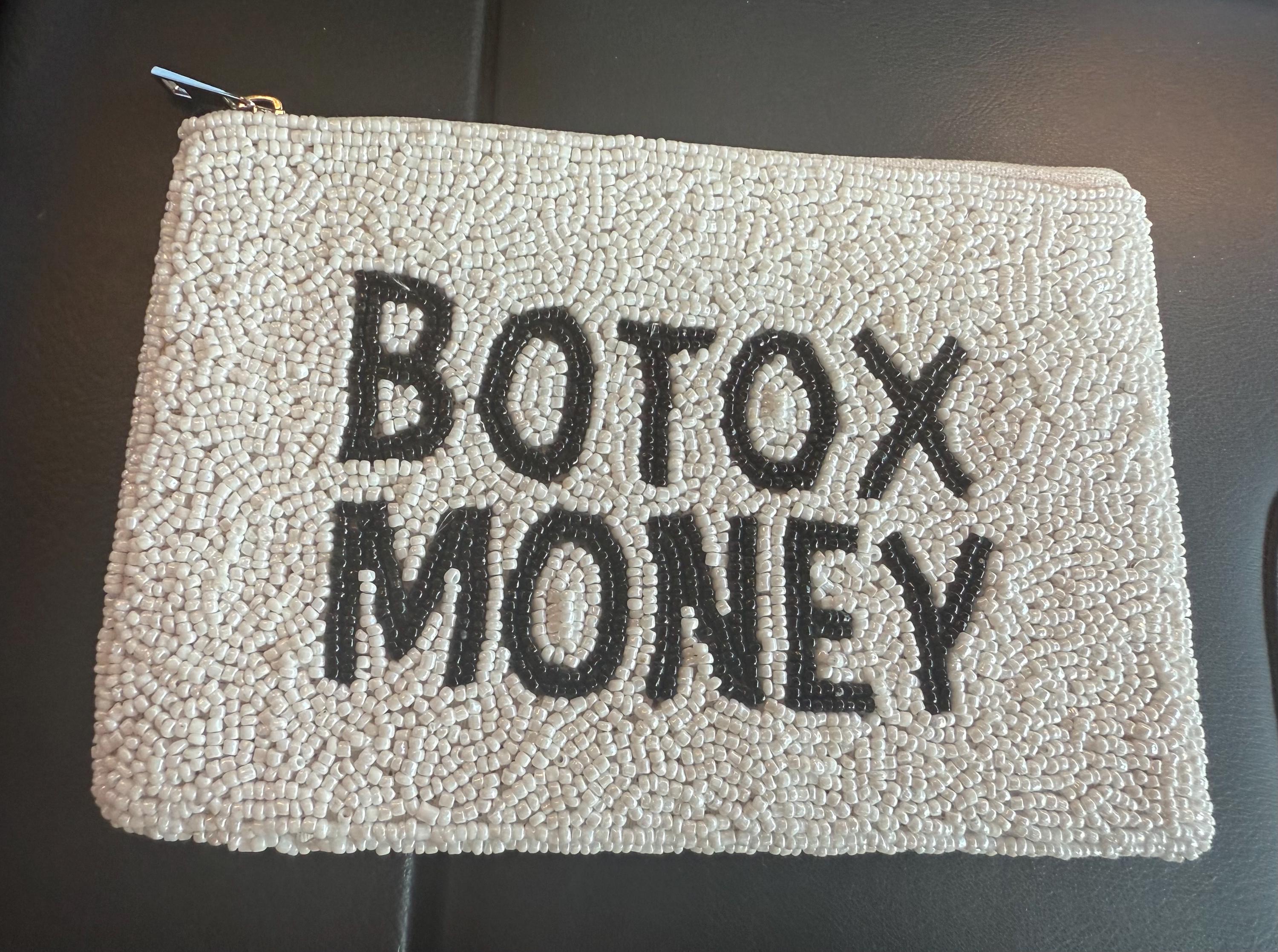 XXL Botox Money Beaded Clutch – Funny Cosmetic Fund Bag – Med Spa ...