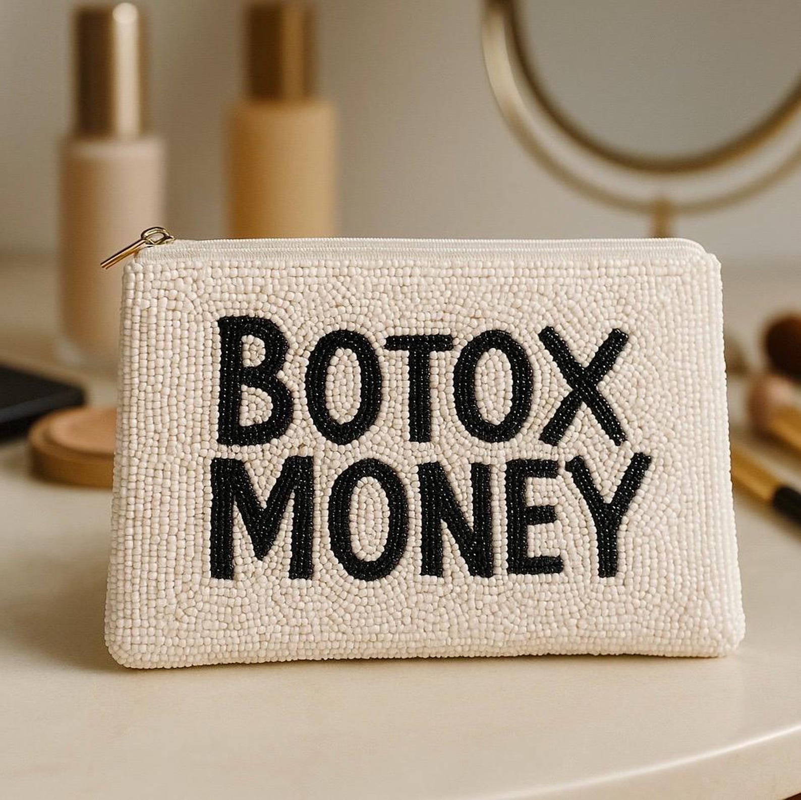 XXL Botox Money Beaded Clutch – Funny Cosmetic Fund Bag – Med Spa ...