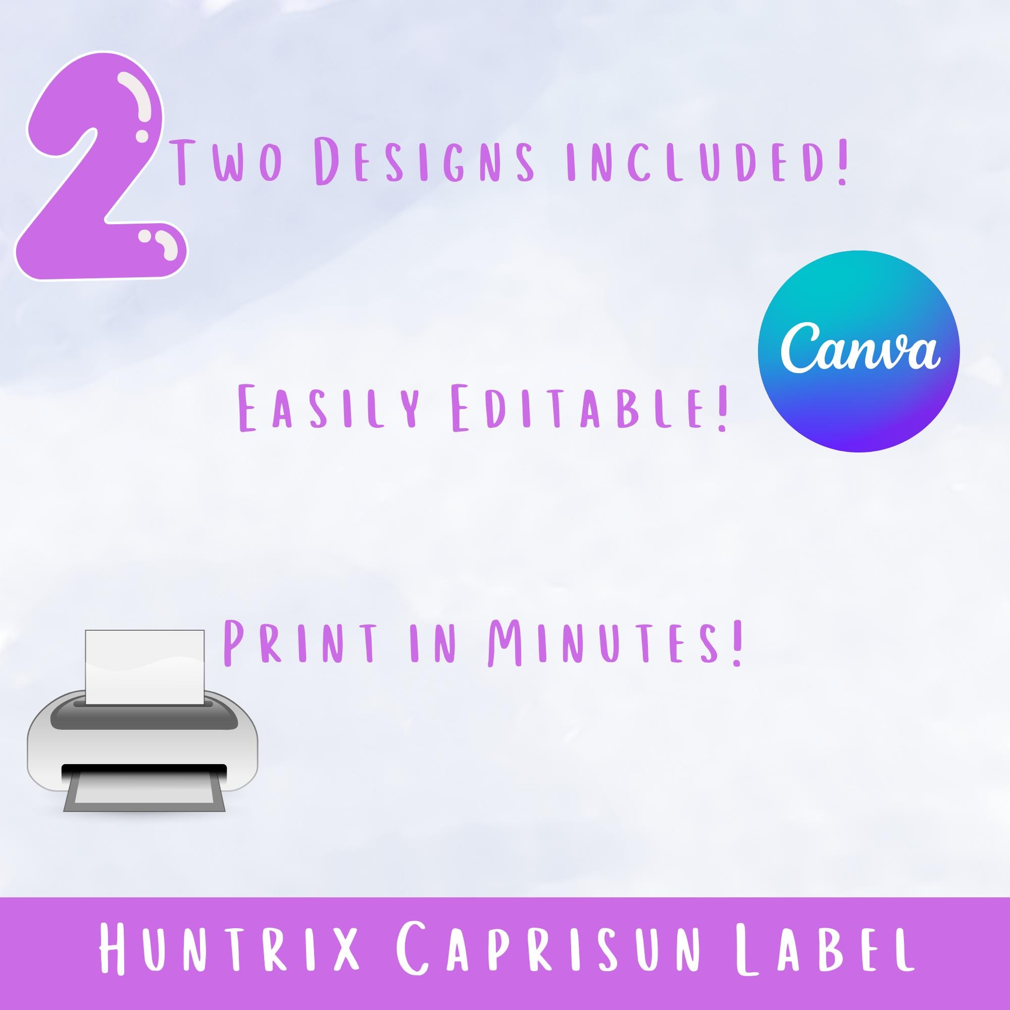 Huntrix Capri Sun Label | Kpop Demon Hunters Birthday (canva Pro ...