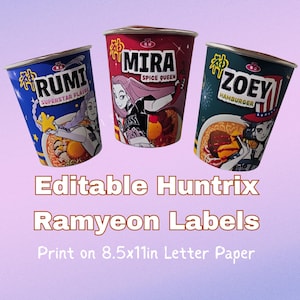 Kpop Demon Hunters Ramen Printable Free - Etsy