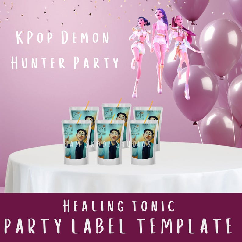 Kpop Demon Hunters Capri Sun Label | Dr Han’s Tonics Juice Pouch ...