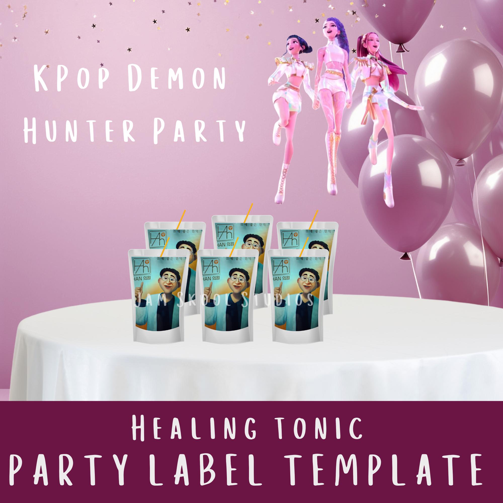 Kpop Demon Hunters Capri Sun Label | Dr Han’s Tonics Juice Pouch ...