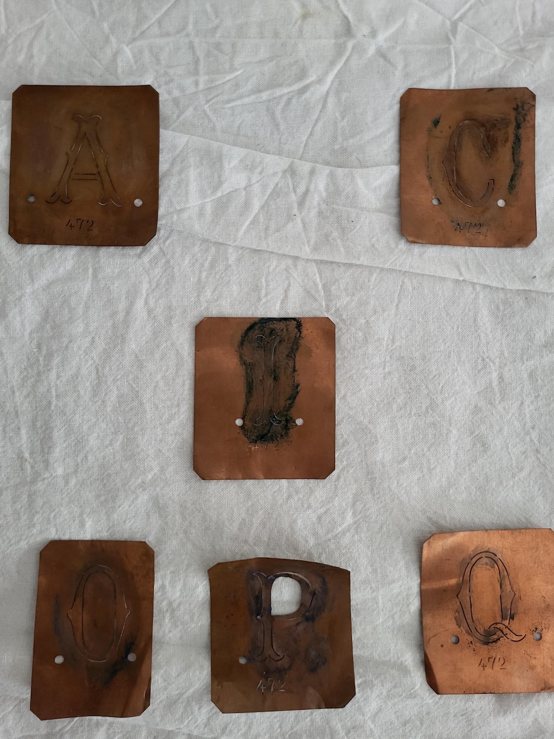Copper Stencils Alphabet Letters - Etsy