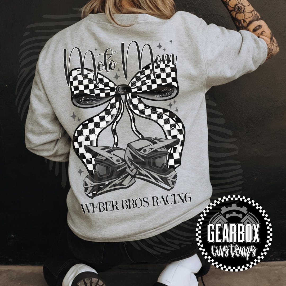 Custom Moto Mom Sweatshirt, Custom Racing Sweatshirt, Dirt Bike, Dirt ...