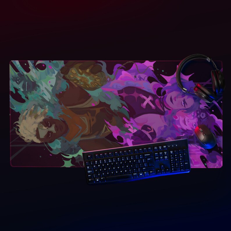 Jinx Ekko Arcane Mouse Pad, League of Legends Gamer Desk Mat - Etsy