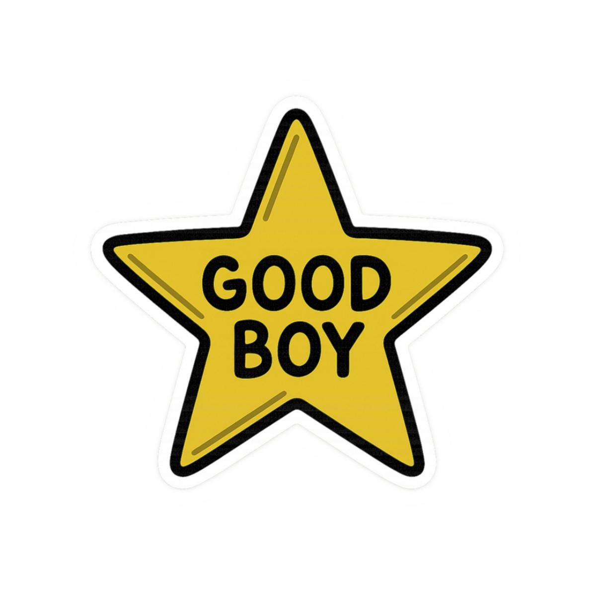 Good Boy Star Sticker | Kiss-cut Sticker - Etsy
