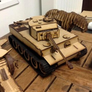 Laser Cut Tiger E Tank DXF File - Etsy