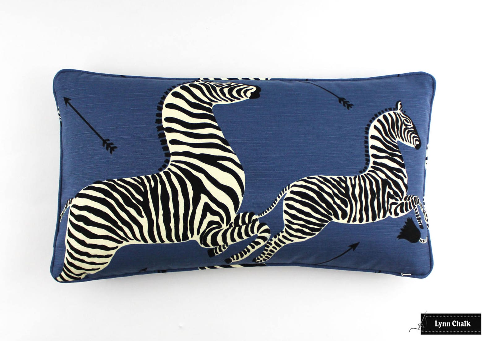 Scalamandre Zebras Pillow shown in Denim-comes in Other - Etsy