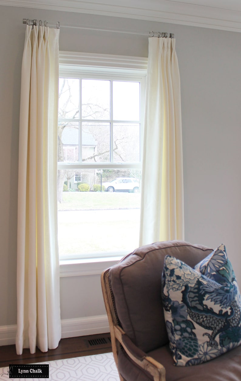 Custom Butterfly Pleated Drapes in Kravet Dublin Linen (comes in 50 ...