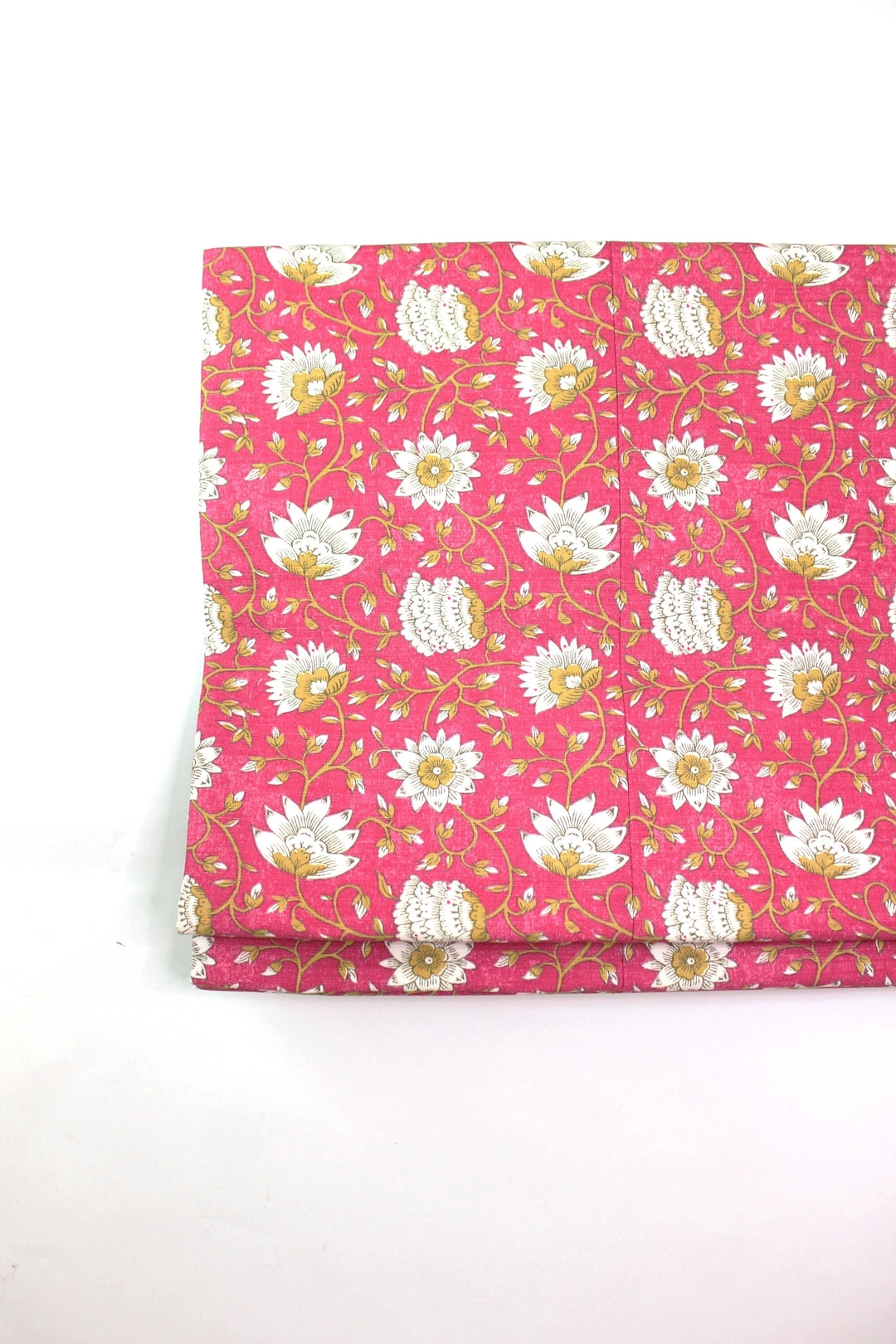 Bennison Pali Custom Roman Shade (shown in Pink Yellow on Oyster 13349 ...