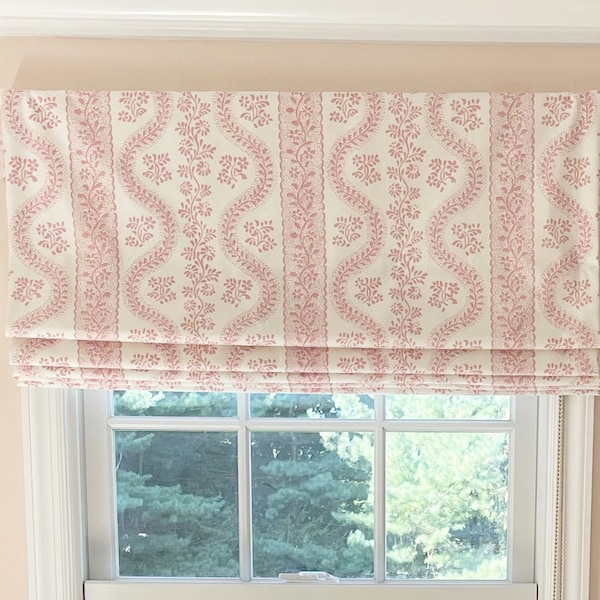 Pink Roman Shades - Etsy