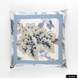 Schumacher Indian Arbre Custom Pillows With Self Welting (shown in ...