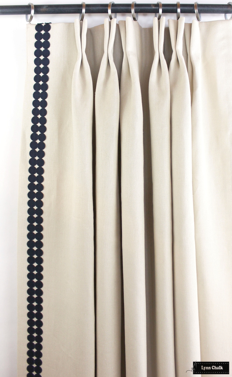 Custom Butterfly Pleated Drapes in Kravet Dublin Linen (comes in 50 ...