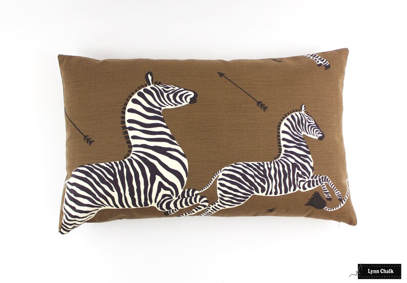 Scalamandre Zebras Pillow shown in Denim-comes in Other - Etsy