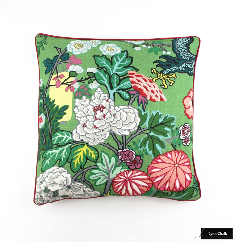Schumacher Chiang Mai Dragon Custom Pillows With Self Welting - Etsy