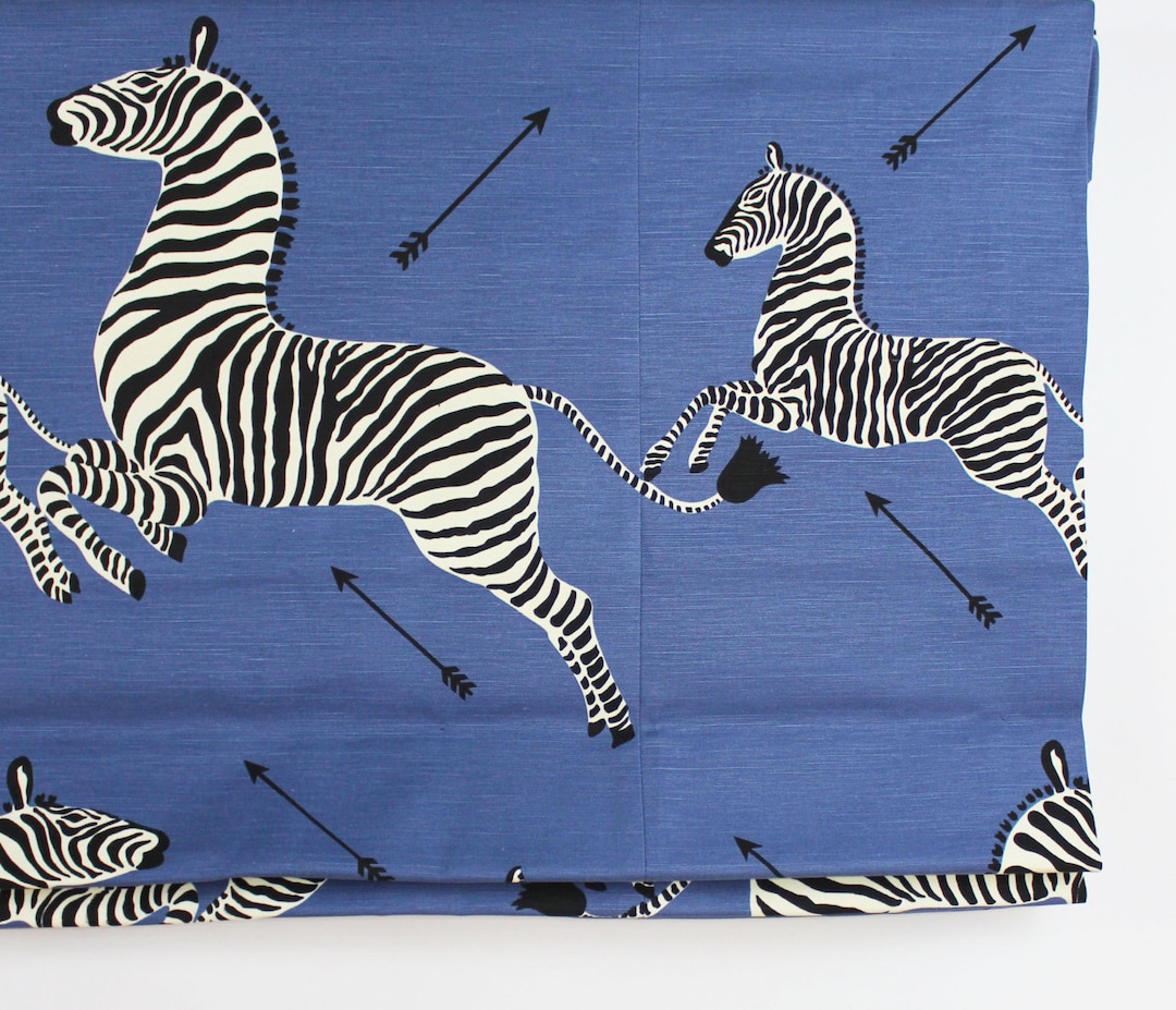 Scalamandre Zebras Roman Shades (shown in Denim-comes in Other Colors ...
