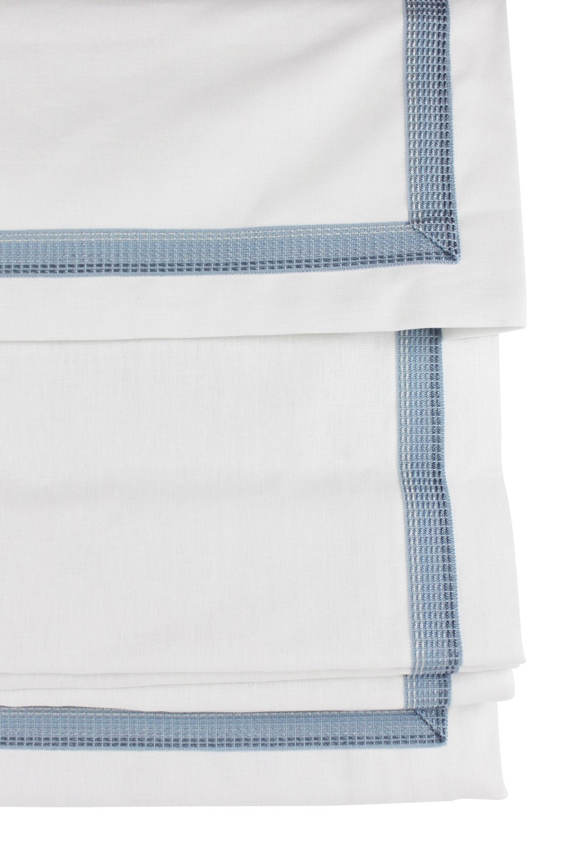 Roman Shade in White Linen Samuel and Sons Aurelia Ombre - Etsy