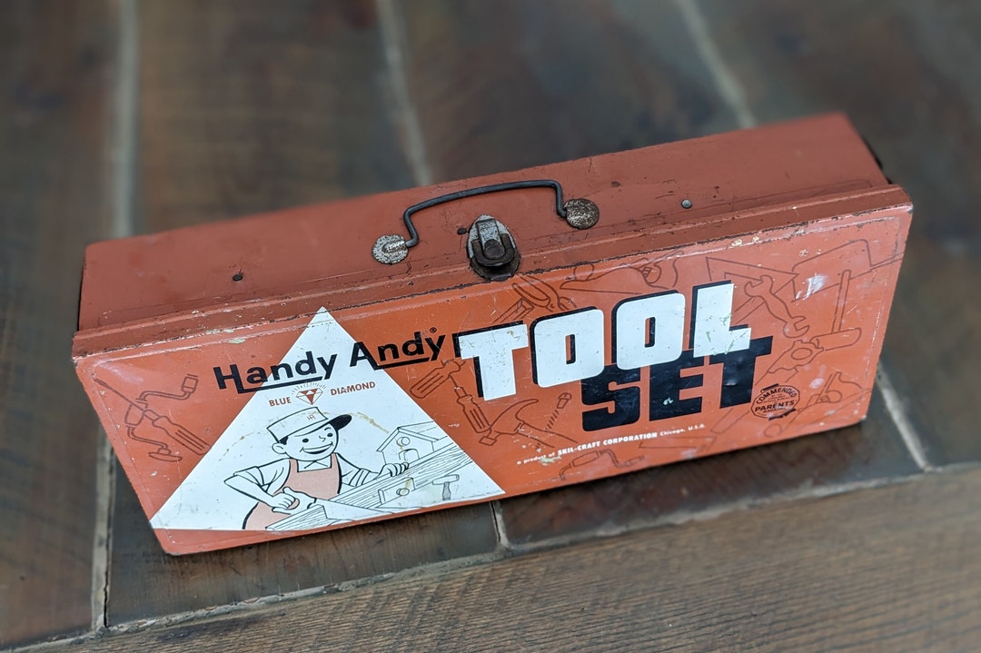 Vintage Handy Andy Toy Tool Box Case Only - Etsy
