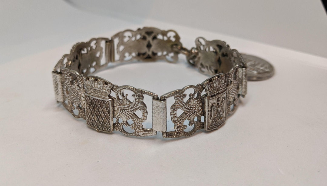 Filigrane Depose Paris France Travel Souvenir Bracelet Early 1900's ...