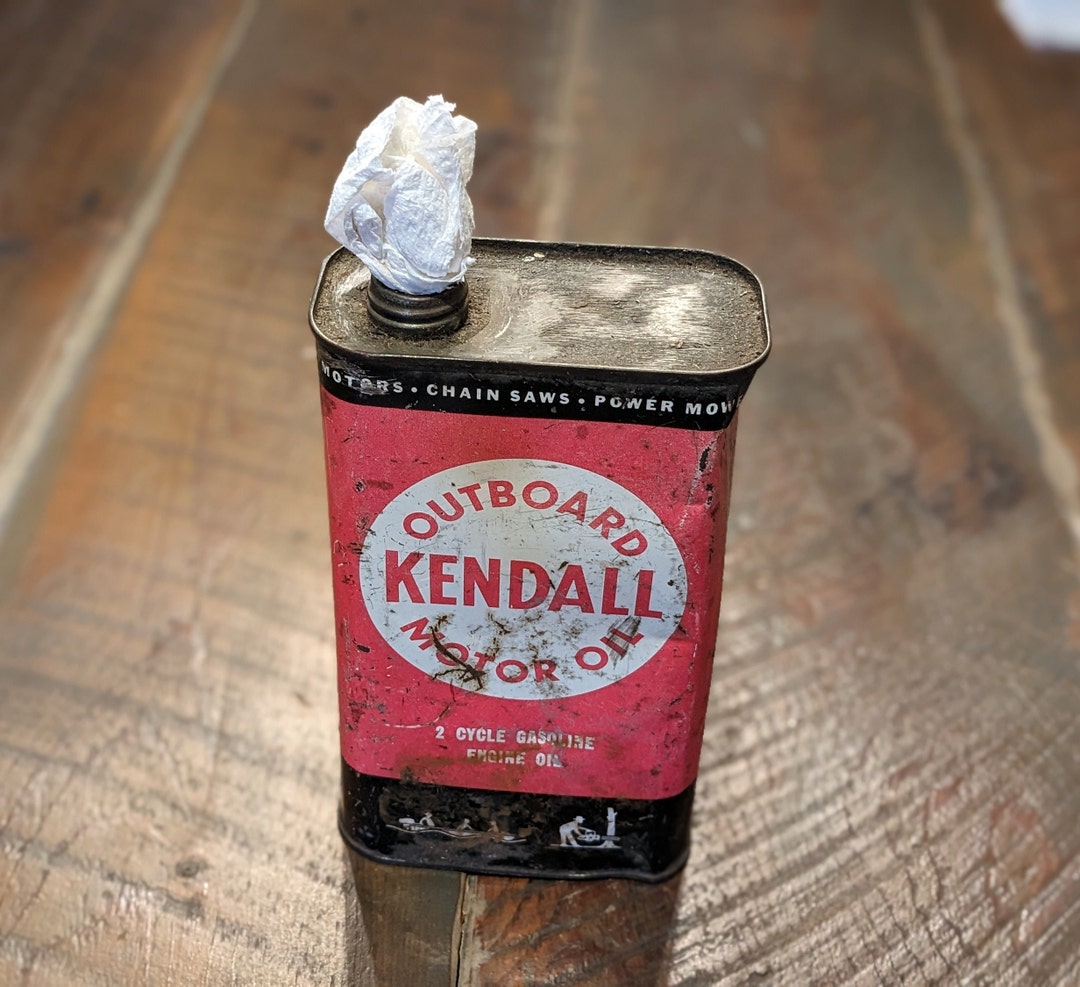 Vintage Kendall Grease Tin 8 Inches Tall, Motor Oil Tin - Etsy