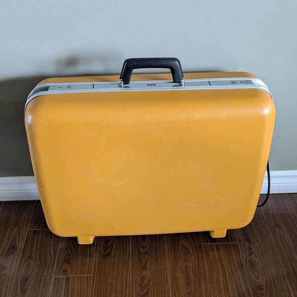 Yellow Suitcase - Etsy