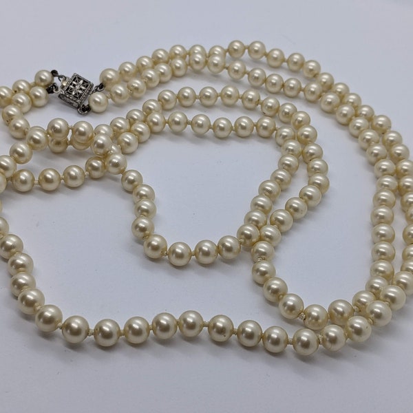 Double Strand Pearls - Etsy