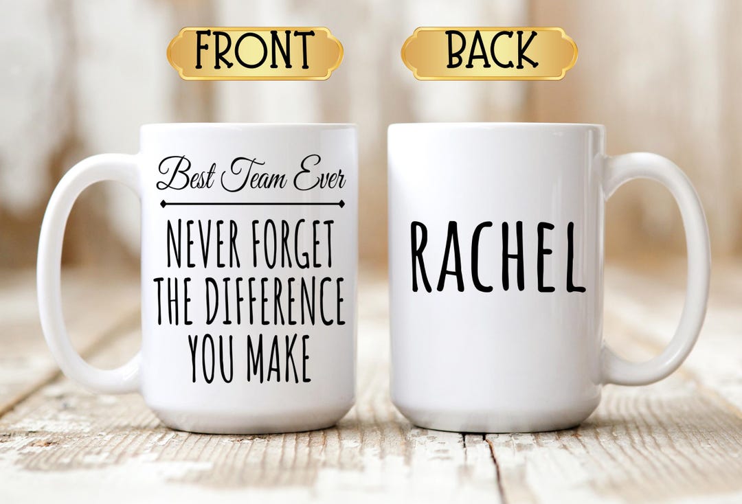 Excellence Team Mug, Custom Team Gifts Mug, Personalized Team Gift ...