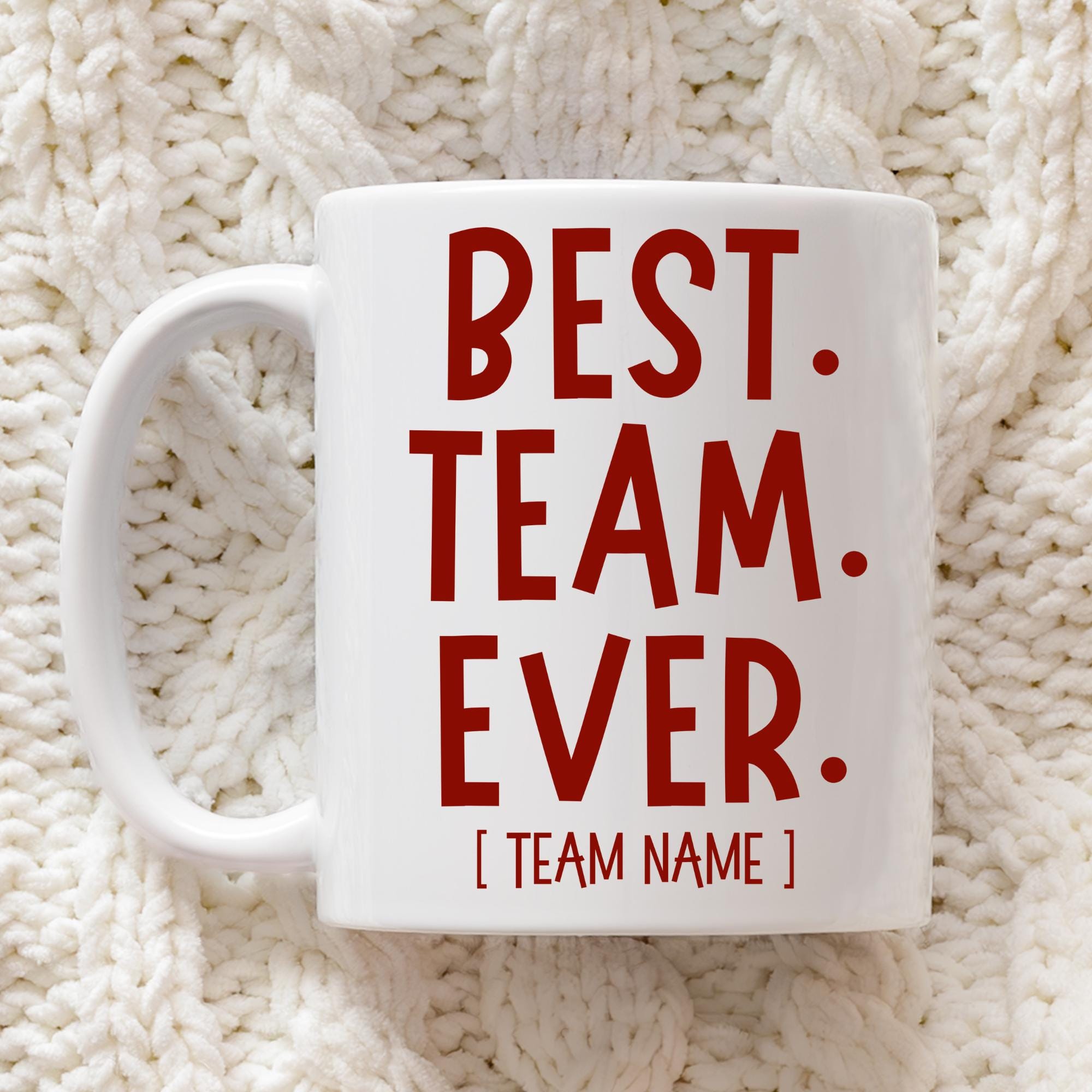 Best Team Ever Mug, Personalized Christmas Mug, Team Mug, Dream Team ...