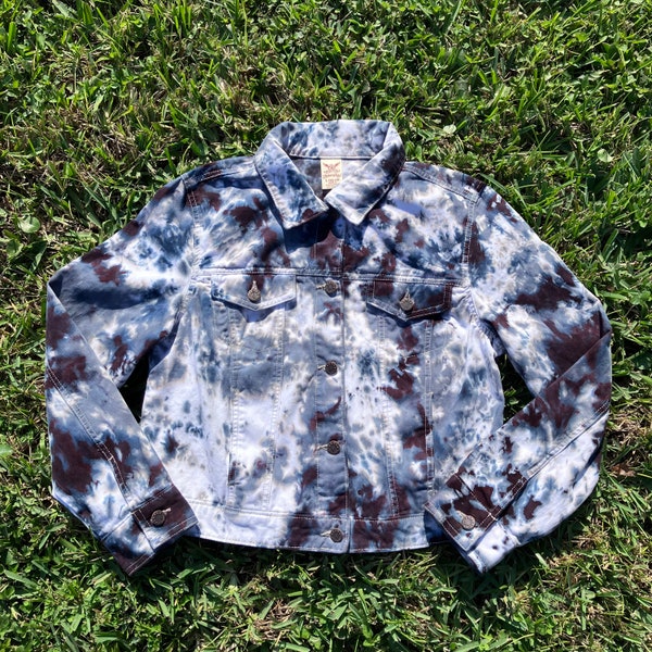 Tie Dye Denim Jacket - Etsy