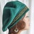 Moss Green and Black Velvet Beret, Floppy Artist Beret, Slouchy Beret ...