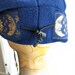 Oversize 13 Inch Deep Navy Fleece Beret With Celestial Trim - Etsy